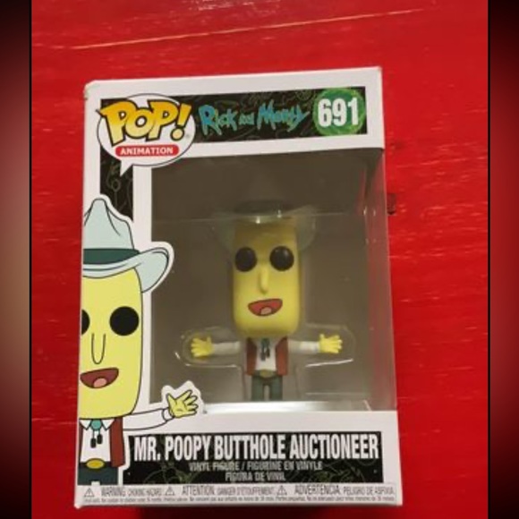 Funko | Toys | Funko Pop Mr Poopy Butthole Auctioneer Rick And Morty ...